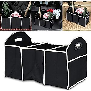 AFXOBO Car Folding Storage Box 3 Compartments Luggage Multifunctional Portable Storage Box Car Built-in Storage Box