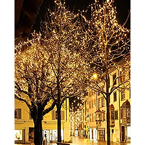 OxyLED Solar String Lights Outdoor, 72ft 200 LED String Lights Solar Powered Waterproof Decorative Fairy Lights for Garden Patio Wedding Party Christmas Tree Halloween (Warm White)