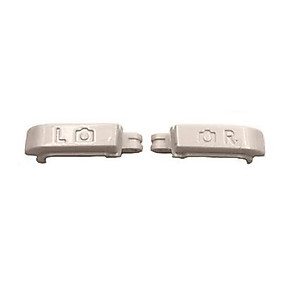 1 Pair Plastic Left Right L+R Trigger Button Fo 3DS LR Button Replacement (White)