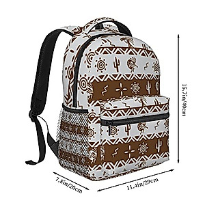 ASYG Native American Backpack Native Laptop Backpack Indian Tablet Travel Picnic Bag Laptop Bag Native Trave Bag