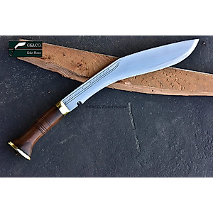GK&CO. Kukri House Genuine -Authentic Kukri/Khukuri -16'' Bhojpure Wooden Handle Camping and Hunting knife by Gk&Co khukuri