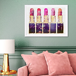 Fashion and Glam Framed Wall Art Prints 'Lipsticks'