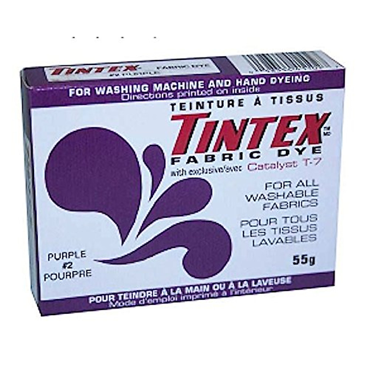 Lot of 1 Tintex Brand Purple Fabric Dye 2