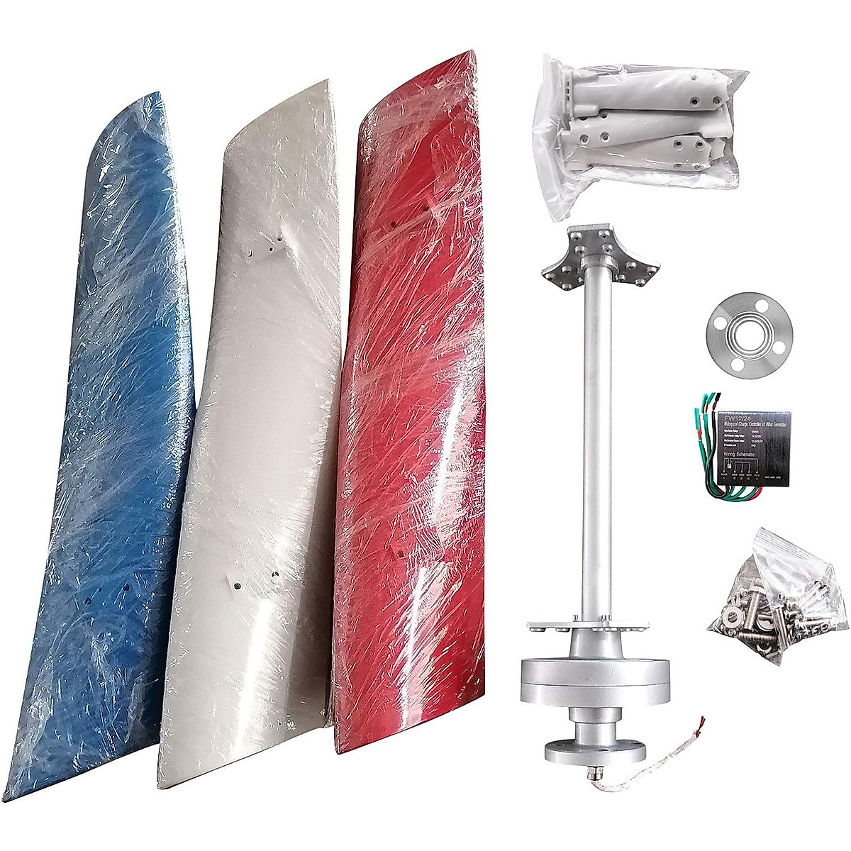 Wind Turbine Generator Kit 400W 12V, Wind Turbine Generator Power Kit for Marine, RV, Home, Windmill Generator Suit for Hybrid Solar Wind System