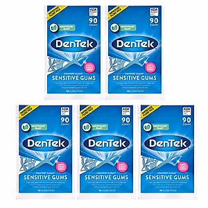 DenTek Comfort Clean Silky Comfort Floss 90 Count (Pack of 5)