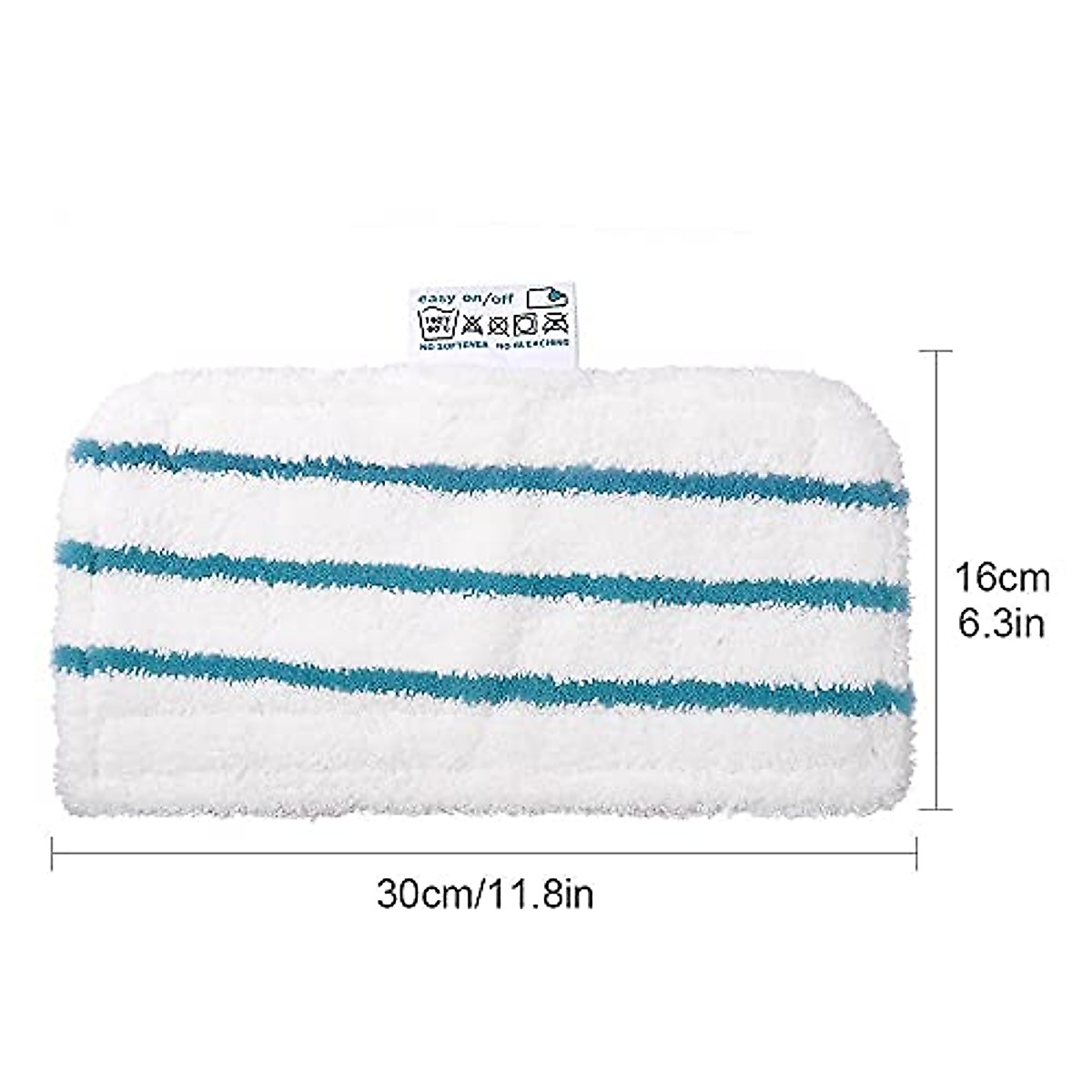 5 Pack Washable Microfiber Steam-Mop Cleaning Pads Compatible with All Black+Decker Steam Mops, SM1600, SM1610, SM1620, SM1630, SMH1621, HSMC1300FX, HSMC1321, HSMC1361SG