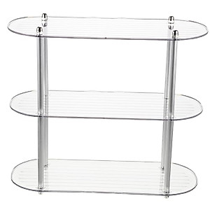 Unomor Multi-Layer Shelf Bathroom Rack Plate Display Stands Multi-Layer Makeup Shelf Table Top Display Stand Desktop Storage Rack Two Tier Bathroom Counter Organizer Desk Vanity The Pet