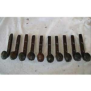 Spikes by Mike 10 REPURPOSED Railroad Spike Coat Hooks Coat Rack Tool Shop Hangers Single Bent