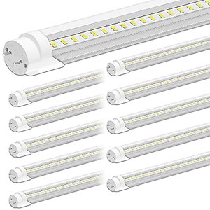 ONLYLUX T8 Led Bulbs 4 Foot - F32T8 28W 4000 Lumens(Super Bright) 5000K, T8 T10 T12 4ft Flourescent Tube Led Replacement, Ballast Bypass, Type B, Dual-End Powered, Daylight 10 Pack