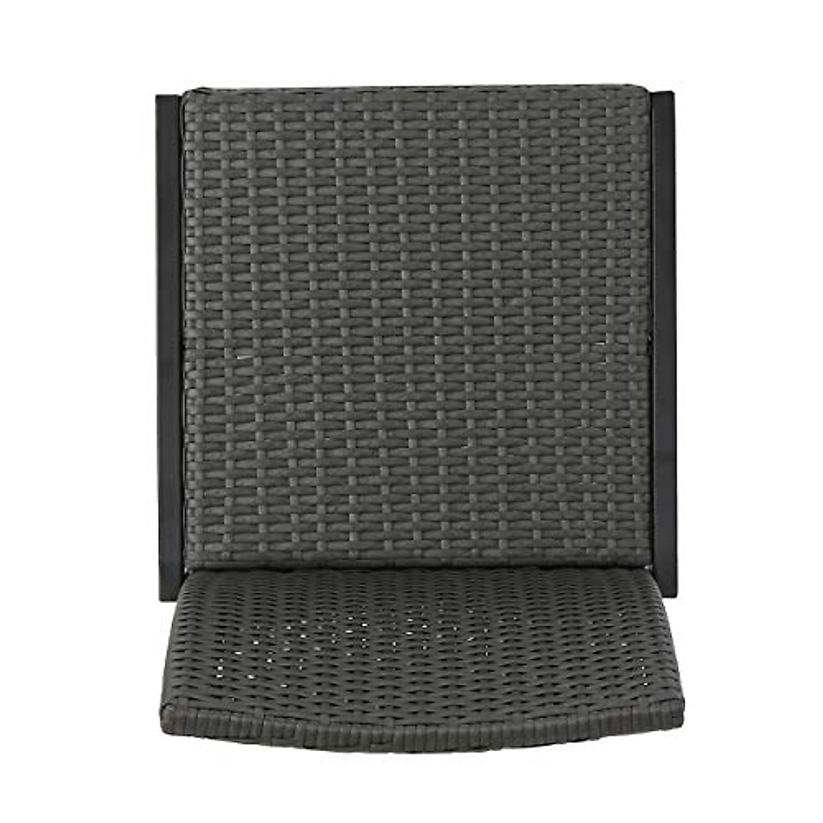 Christopher Knight Home Conrad Outdoor Wicker Barstools, 2-Pcs Set, Grey