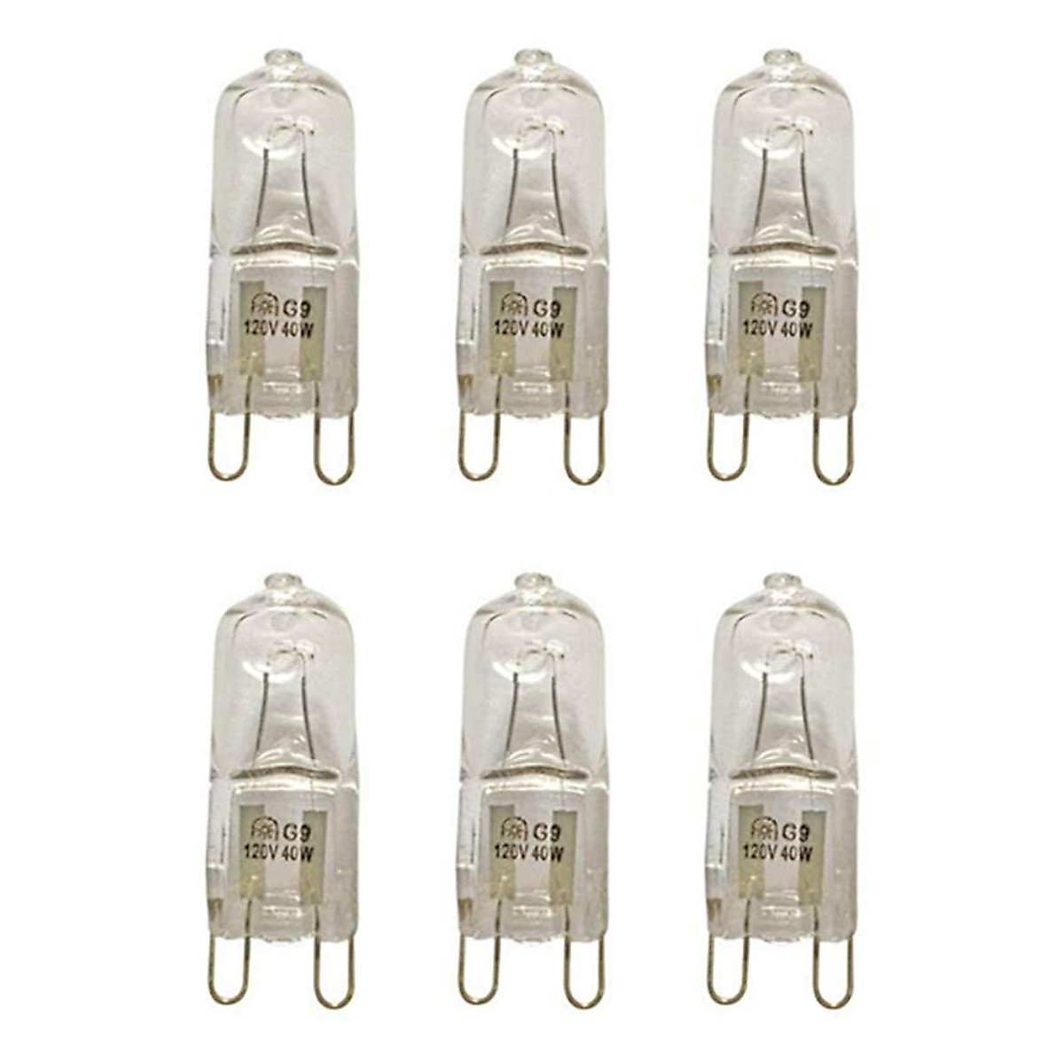 Vstar® G9 Halogen Bulb, 40-Watt 120-Volt Base G9 Halogen Bulb (Pack of 6)