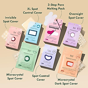 Rael Pimple Patches, Miracle Patch Bundle - Hydrocolloid Acne Patch for Face, Zit & Blemish, Breakouts, All Skin Types, Vegan, Cruelty Free (Invisible & Microcrystal Spot Cover, 33 Count)