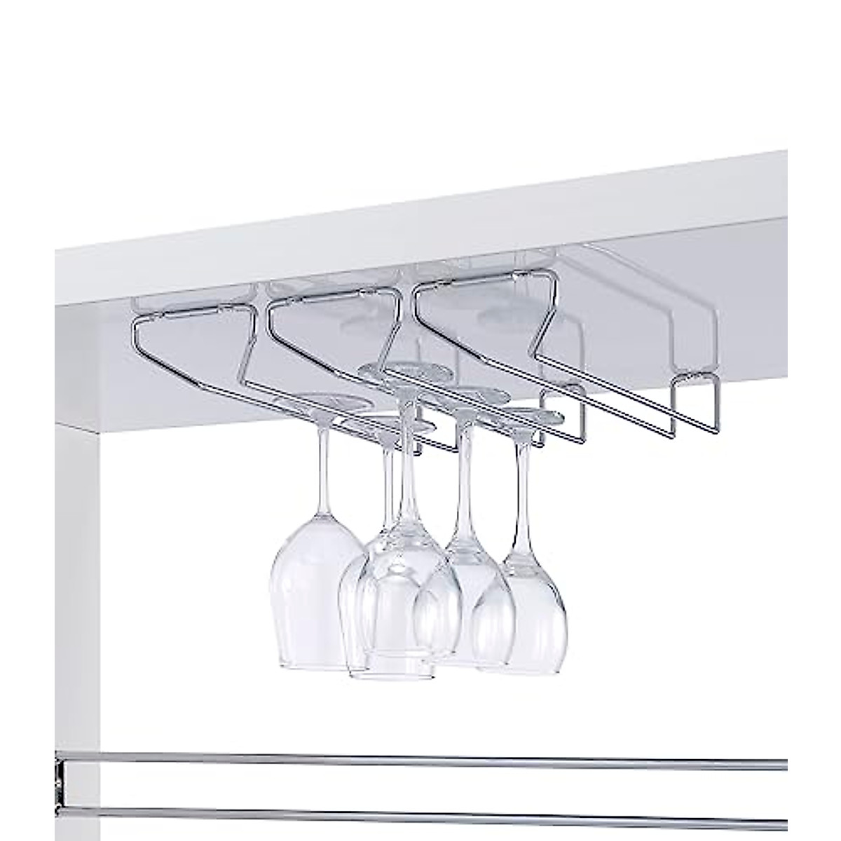 Coaster Home Furnishings Prescott Rectangular 2-Shelf Bar Unit Glossy White