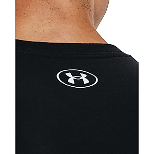 Under Armour Men's Lightning Script Baseball Short Sleeve T-Shirt, (001) Black / / White, X-Large