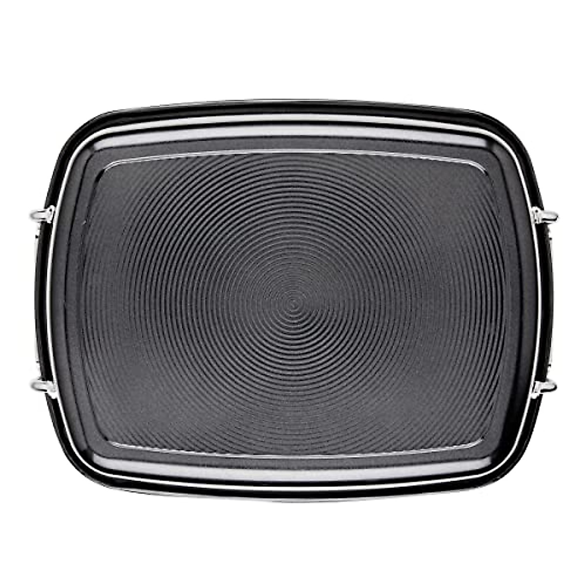 Circulon Ultra Lasting Nonstick Roaster/Roasting Pan with Easy Serve Rack, 17 Inch x 13 Inch, Black