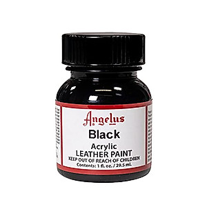 Angelus Acrylic Leather paint Black 1oz