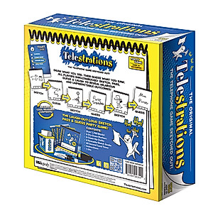 Telestrations Original 8-Player | Family Board Game | A Fun Game for Kids and Adults | Game Night Just Got Better | The Telephone Game Sketched Out | Ages 12+