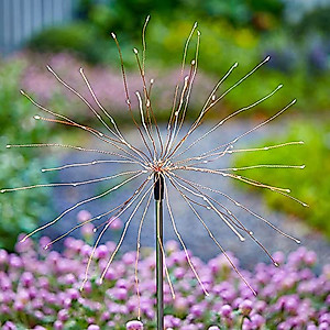 IEBIYO Outdoor Decorations Fireworks Lights for Garden, 4 Pack 120 LED Solar Powered Fireworks Lights, 8 Modes Copper Wire Waterproof Landscape Sparkles Light for Fence, Path, Wedding, Patio