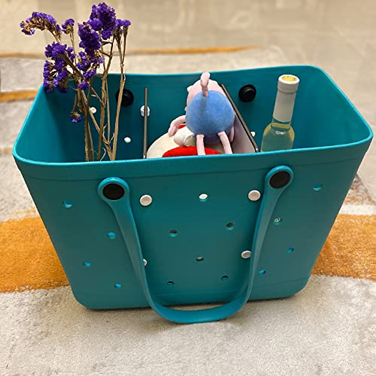 Koomduk 2 PCS Divider Tray Compatible for Bogg Bag Beach Bag Divider Accessories Inserts Space Saving Accessories for Original X Large Bag (Black)