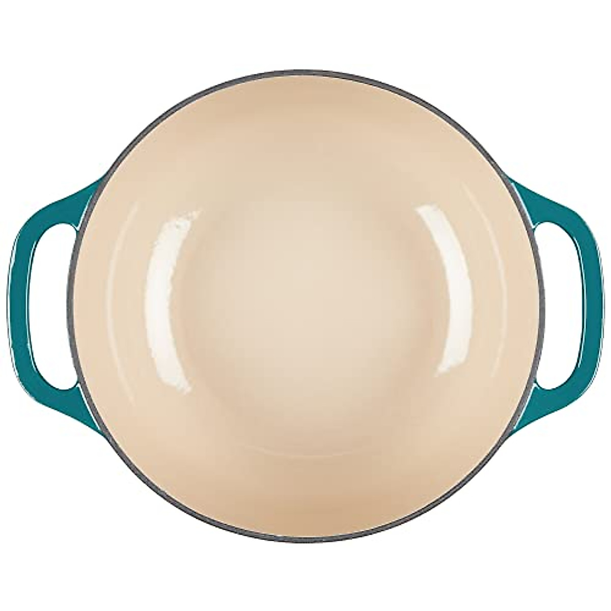 Lodge EC6D38 Enameled Cast Iron Dutch Oven, 6-Quart, Lagoon