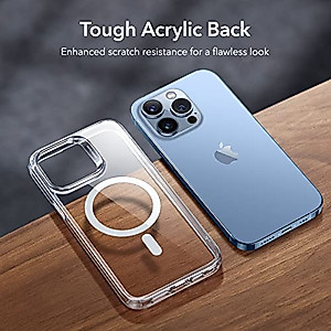 ESR for iPhone 13 Pro Max Phone Case, Compatible with MagSafe, Shockproof Military-Grade Protection, Yellowing Resistant, Magnetic Case for iPhone 13 Pro Max, Classic Hybrid Case (HaloLock), Clear