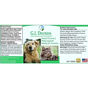 Vitality Science GI Distress for Cats | Diarrhea, Vomiting and Discomfort | Aids Digestion and Reduces Bloating | Boosts GI Tract
