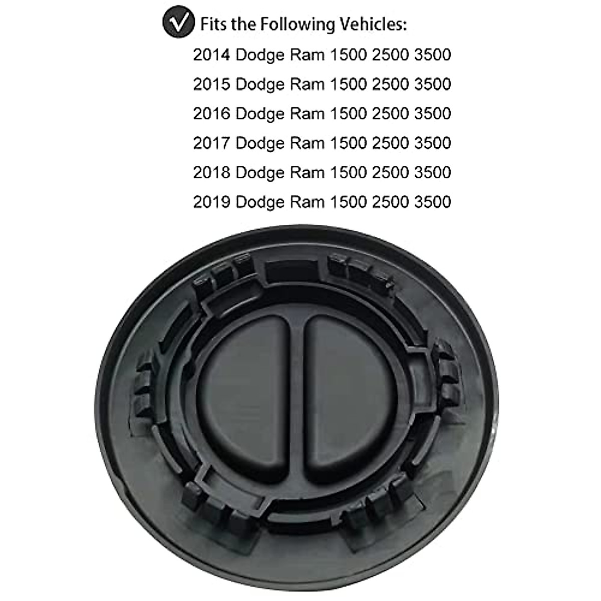 Trucks Towing Prep Group Bed Plug Cover Kit 5th Wheel for 2014-2019 Dodge Ram 1500 2500 3500 Pickups Replace 68225506AA