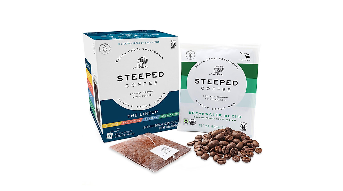 Steeped Coffee Single Serve Coffee Packets - Eco-friendly Individual ...