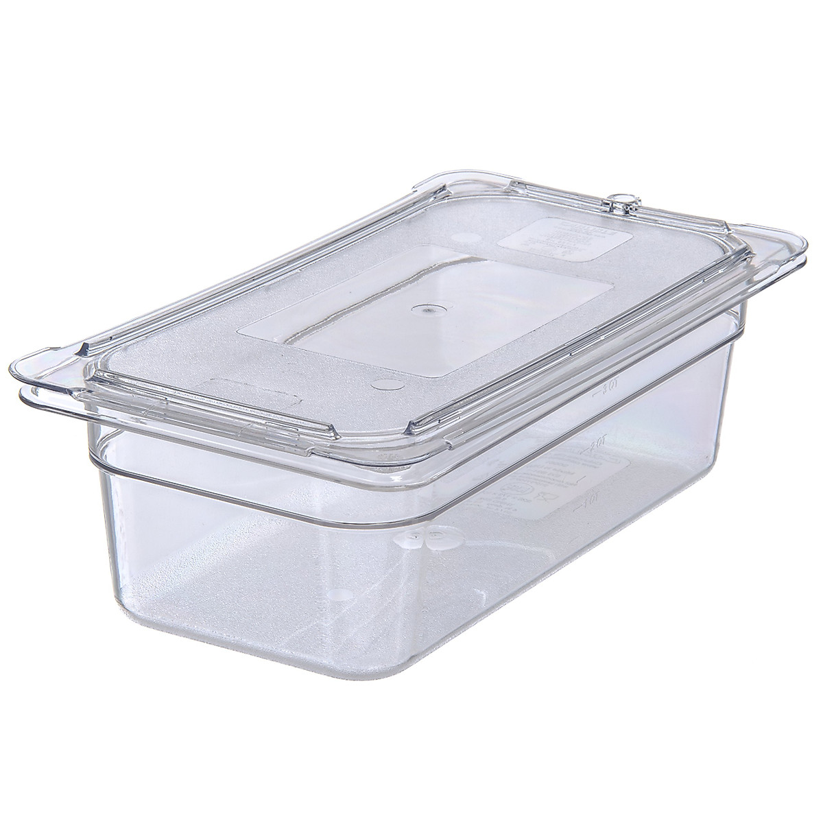 Carlisle FoodService Products 10276U07 StorPlus Third Size Polycarbonate Universal Flat Surface Food Pan Lid, Clear