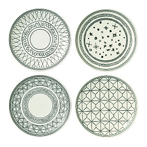 Royal Doulton Charcoal Grey Accent Plates, 6", Multicolor