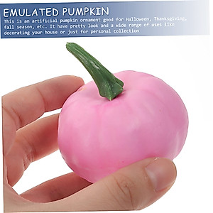 BESTOYARD 48 Pcs Artificial Pumpkin Decor Ornament Models Halloween Centerpiece Lifelike Pumpkins Pumpkin Model Small Pink Pumpkins Foams Pumpkins Fake Pumpkin Halloween Pumpkin Set Wedding