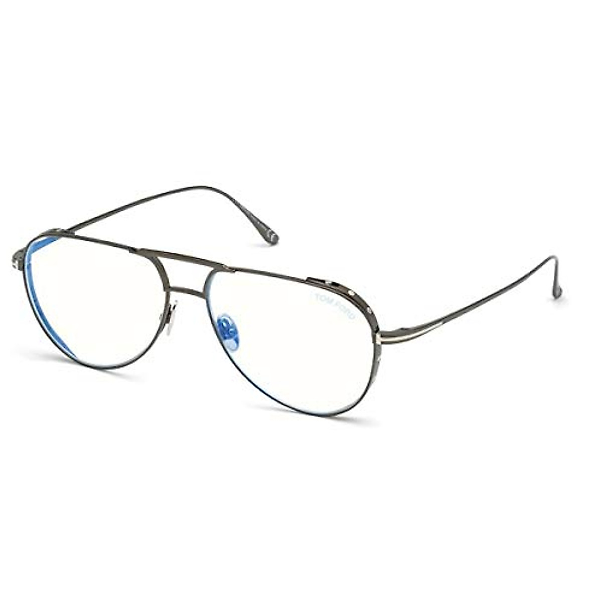 Tom Ford Blue Block Eyeglasses TF5658B 008 Gunmetal 56mm FT5658