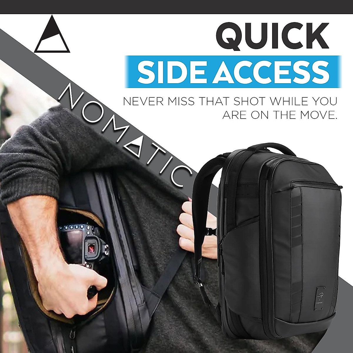 NOMATIC McKinnon Camera Pack- Travel Camera Bag by Peter McKinnon for Photographers, DSLR Camera Backpack for Men and Women