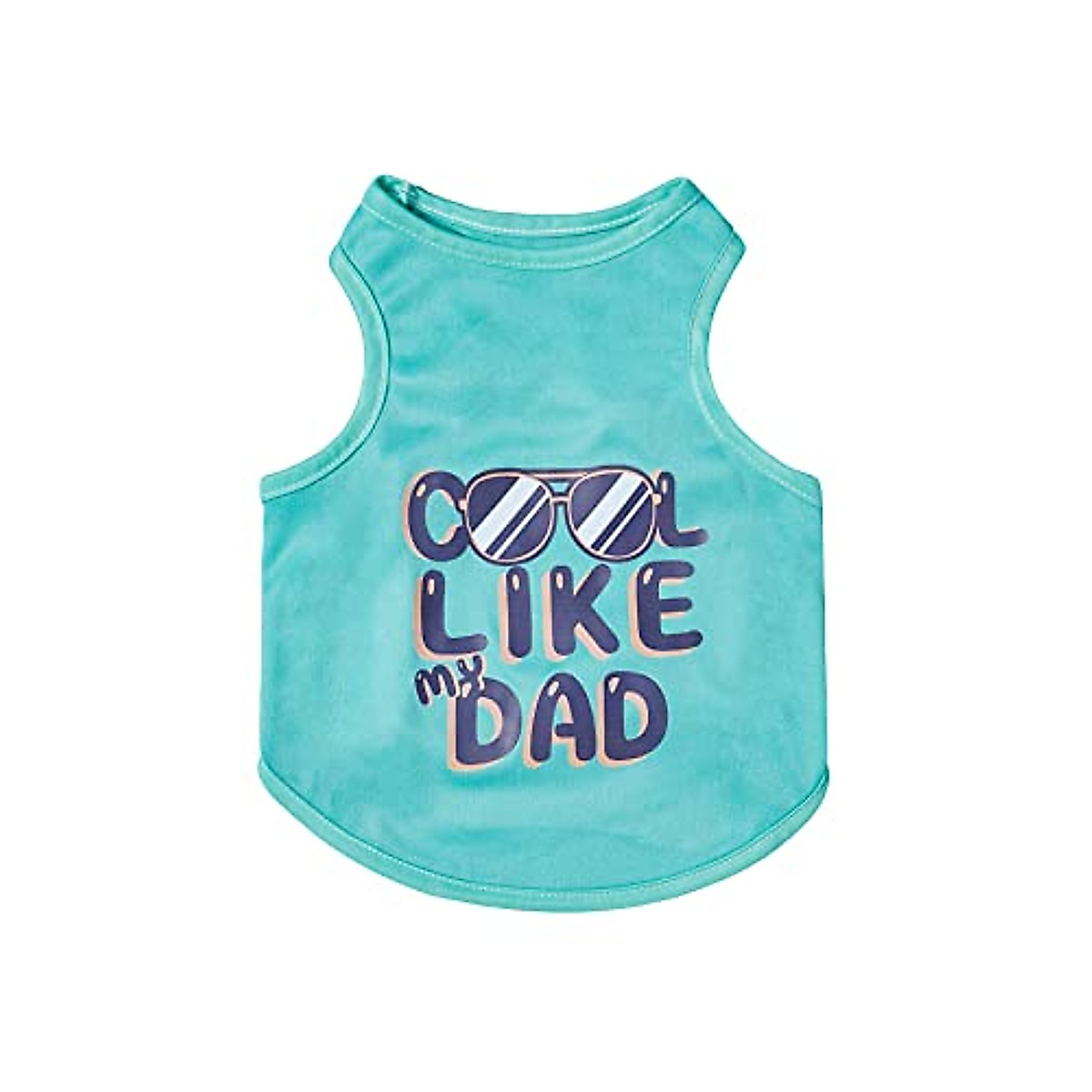 QWINEE Dog Tank Top Cute Letter Cat Shirt Breathable Casual Sports Vest for Small Medium Dogs Puppy Kitten Green XXS