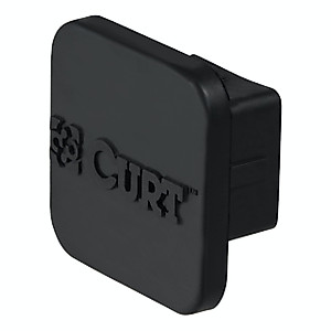 CURT 22271 Rubber Trailer Hitch Cover, Fits 1-1/4-Inch Receiver