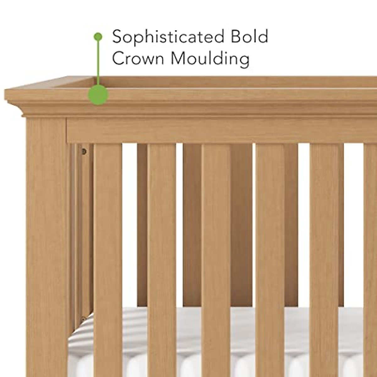 Child Craft Jordyn Euro 4-in-1 Convertible Crib, Biscotti