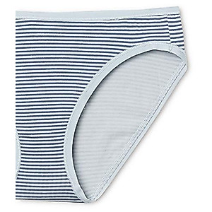 Amazon Essentials Women's Cotton Bikini Brief Underwear (Available in Plus Size), Pack of 10, Warm/Mixed Print, Large