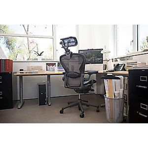 Engineered Now The Original Headrest for The Herman Miller Aeron Chair (H4 for Classic, Carbon)