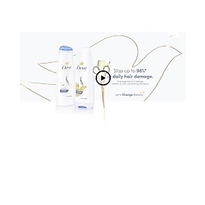 XALEZ Dove Nutritive Solutions Strengthening Shampoo Intensive Repair, 12 oz (2 PACK) TM Gift Box