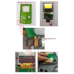 RGRS Nintendo Game Boy Color Backlight Mod Kit with Glass Screen Lens [video game]