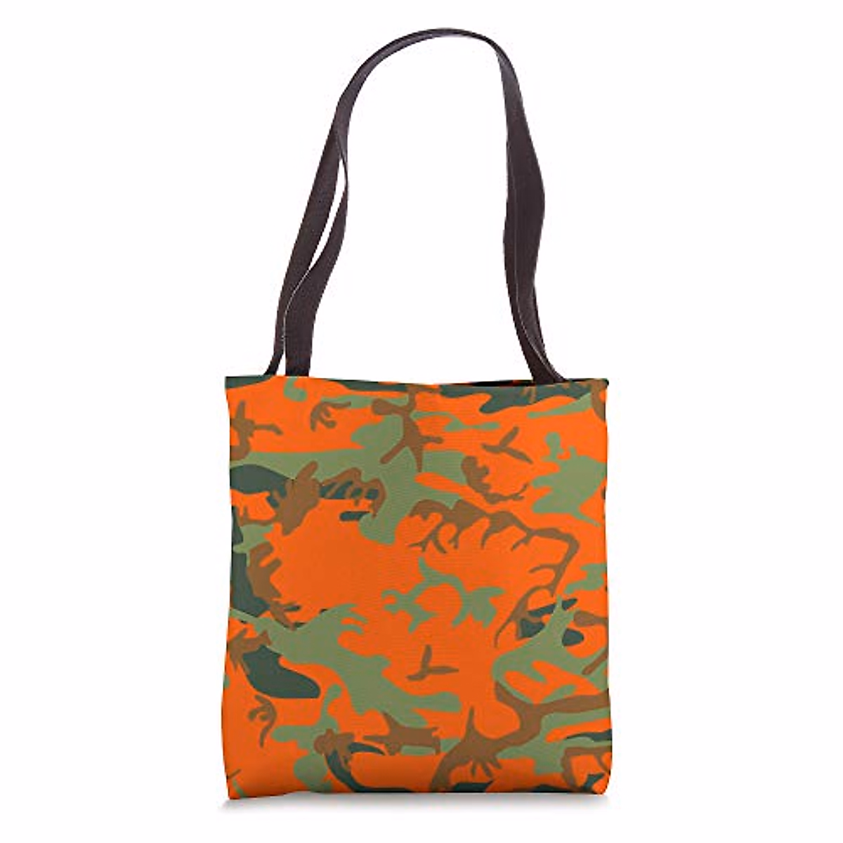 Blaze Orange Deer Hunter Camouflage Tote Bag