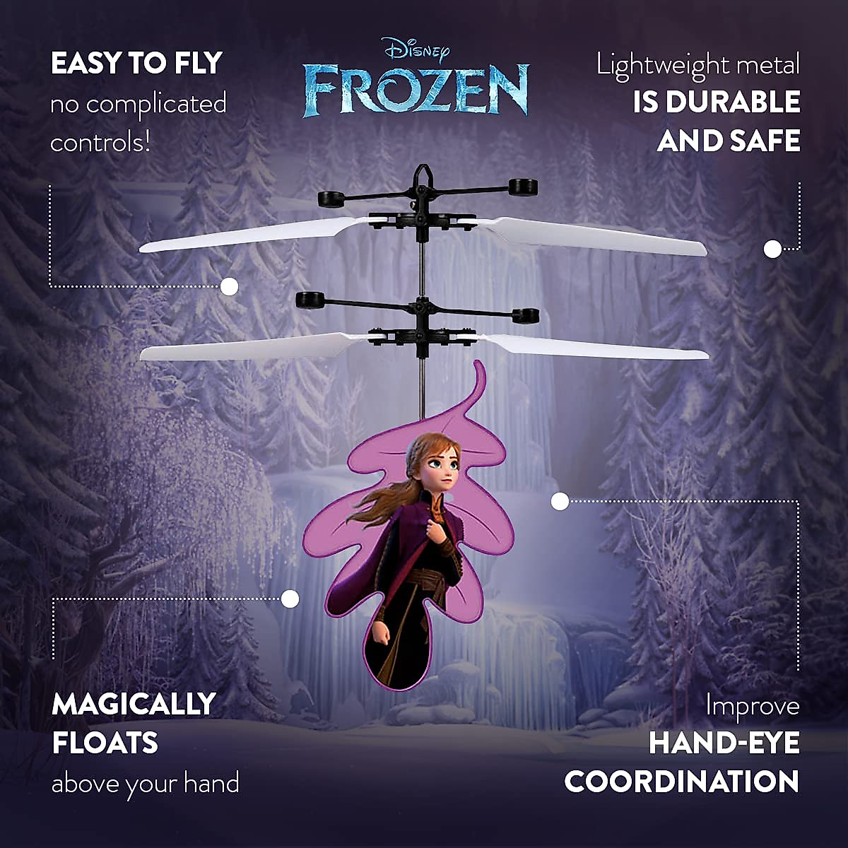 Disney Frozen Anna Motion Sensing IR UFO Ball Helicopter