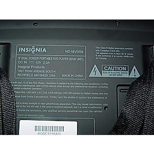 Insignia Portable DVD Player with 9" Dual TFT-LCD | NS-D9PDVD15