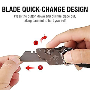 Olympia Tools 33-125 Turbofold Stainless Steel Utility Knife