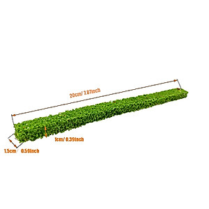 Cayway 10 Pcs Miniature Shrub Strips 7.9 Inches Static Shrub Vegetation Groups Bush Model Groups Bush Model Static Scenery Model Aritificial Plants for DIY Diorama Garden Scenery Landscape