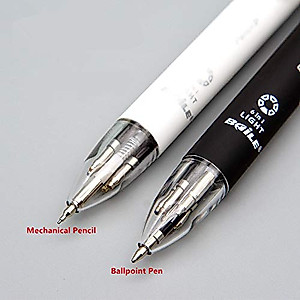 Ipienlee 5 + 1 Multifunctional Pens 5 Color 0.7 mm Ballpoint Multi Pen and 0.5 mm Mechanical Pencil in One Pen, Pack of 6