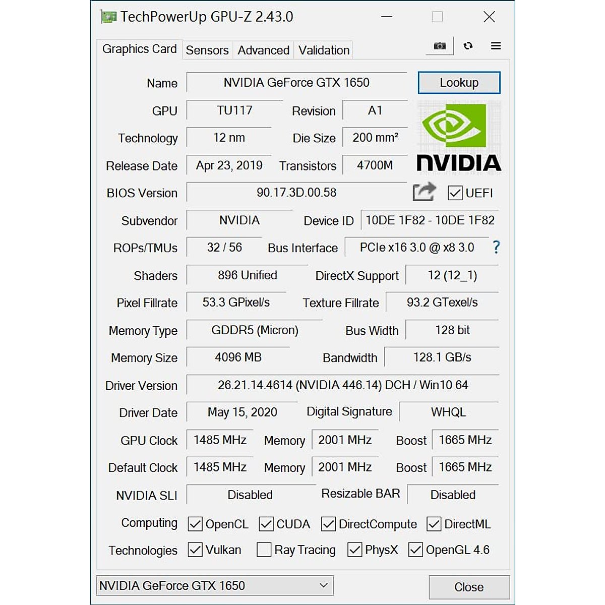 SRhonyra GTX 1650 4GB GDDR5 Dual-Monitor Display Graphics Card, Low Profile 2×HDMI Video Card 128 Bit PCIe 3.0 ×16 Bus Powered