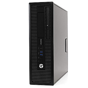 HP EliteDesk 800G1 Business Desktop Computer, Intel Quad Core i5, 16GB DDR3 RAM, 1 TB HDD, DVD-ROM, Windows 10 Pro, Webcam, New 24 Monitor (Renewed)