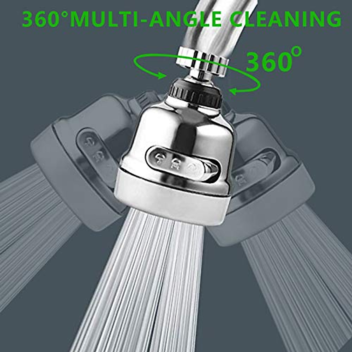 Movable Kitchen Faucet Head 360° Rotatable Faucet Sprayer Head Replacement Anti -Splash Tap Booster Shower and Water Saving Faucet for Kitchen (360° Faucet Head) Novsix