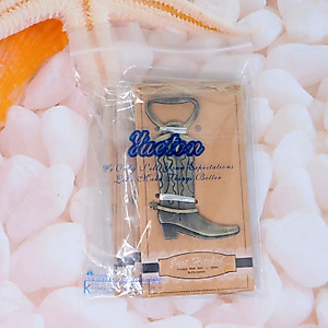 yueton 4PCS Cowboy Boot Bottle Opener Alloy Novelty Creative Beer Wine Bottle Opener Wedding Party Favors, with Exquisite Packaging